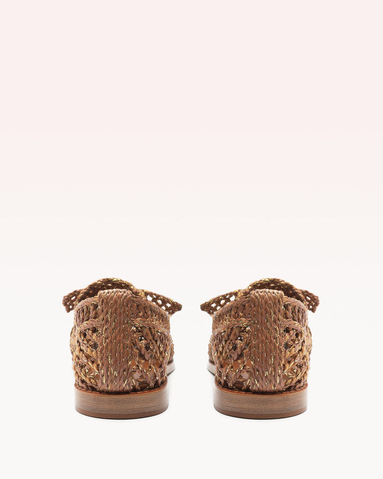 Raffia Penny Loafer Brown – Alexandre Birman